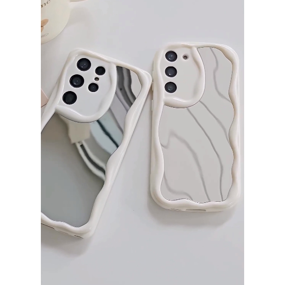 Jual NEW! Casing Mirror Curly Mirror Kaca Macaroon Color Case For ...
