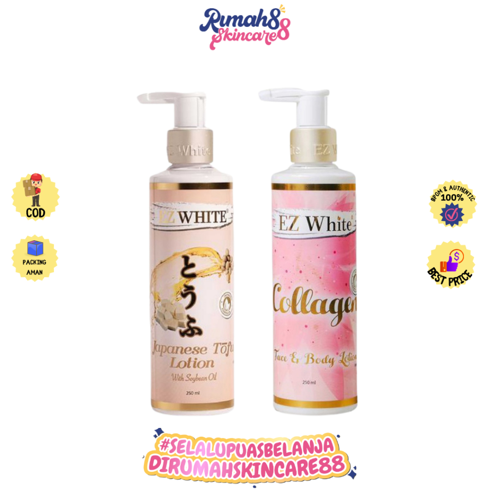 Jual EZ White Japanese Tofu // Collagen Lotion | Shopee Indonesia