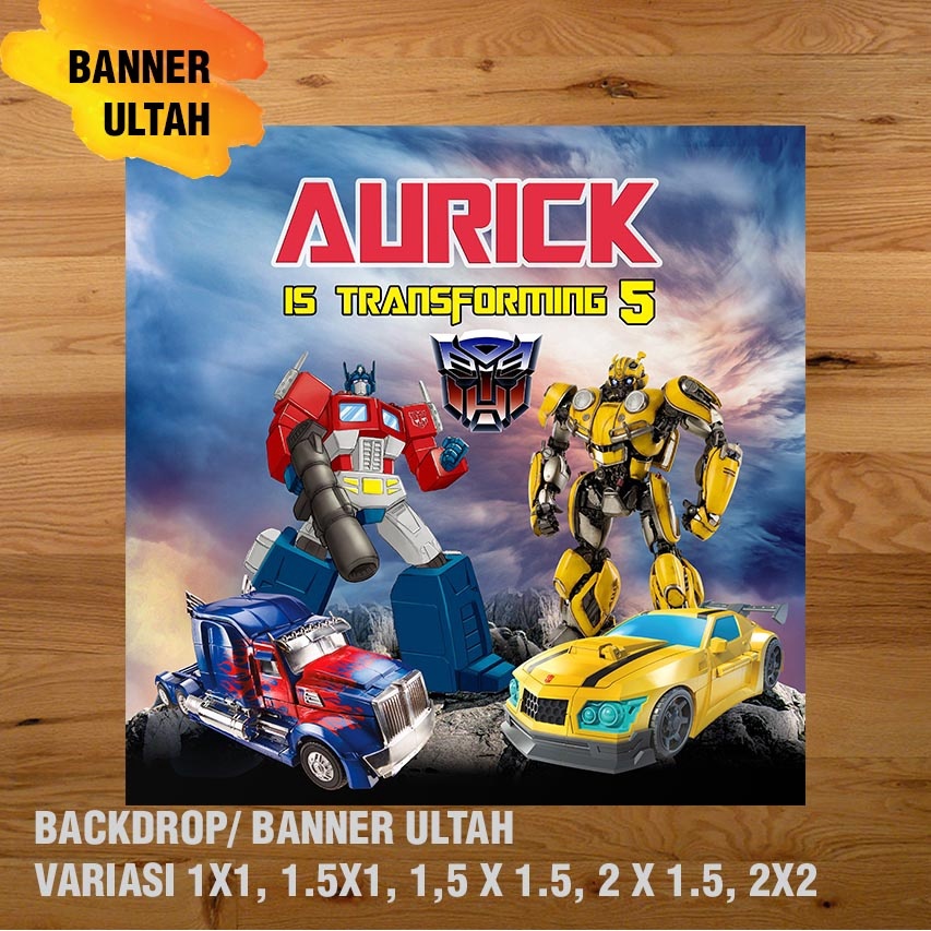 Jual TRANSFORMERS BANNER/ BACKDROP/ SPANDUK ULANG TAHUN UL-TAH | Shopee ...