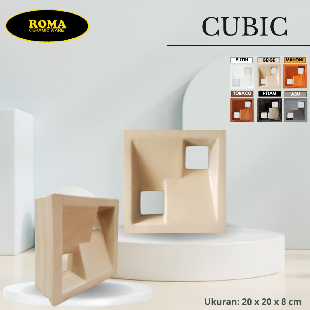 Jual Roster Keramik Roma Cubic / Loster / Anti Tampias / Lubang Angin ...