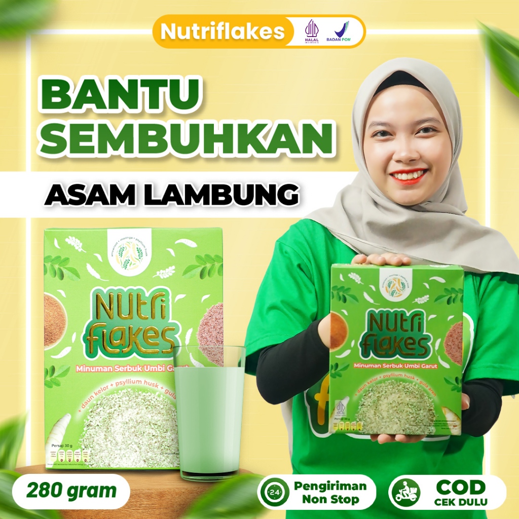Jual Nutriflakes Sereal Umbi Garut - Minuman Sehat Untuk Program Diet ...