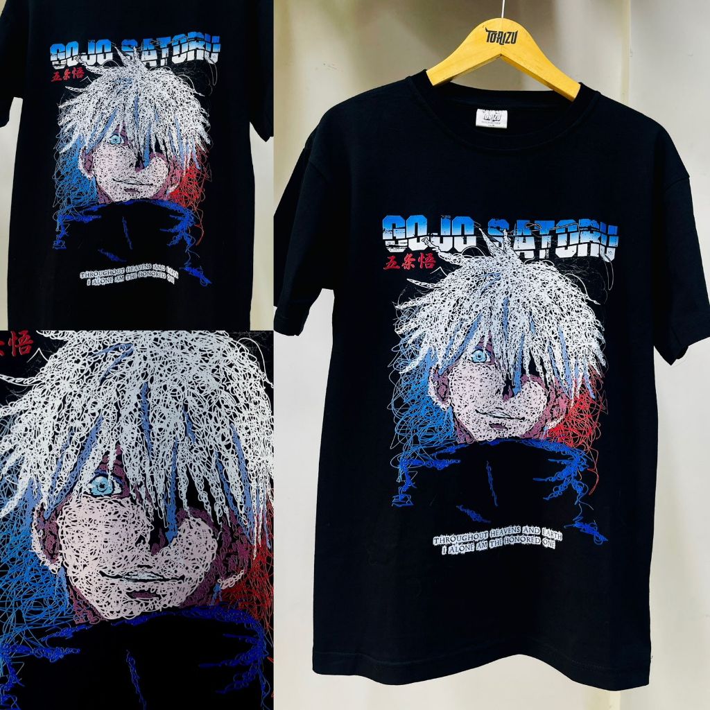 Jual Tshirt Gojo Satoru Scribble Art Bundling Pack Anime Manga Jujutsu ...