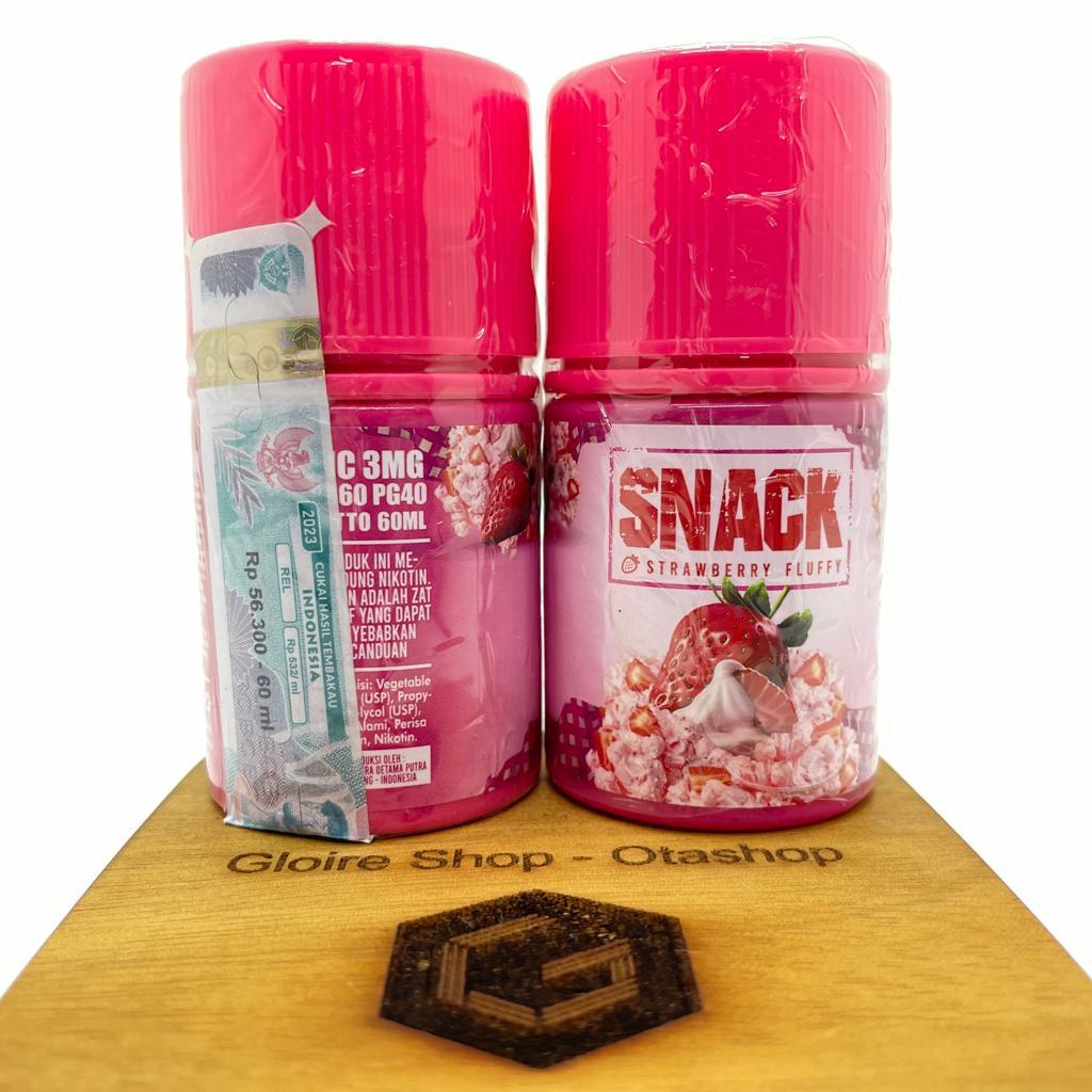 Jual Snack V5 STRAWBERRY FLUFFY 60ML FREEBASE by Tetra x Vape On FB ...