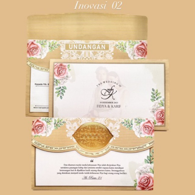 Jual inovasi card 02 blanko undangan pernikahan, blangko kosong, kertas ...