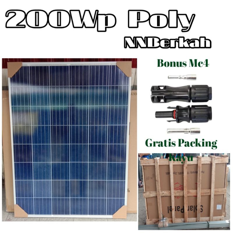 Jual Solar Panel Maysun 200wp Poly Solar Cell Panel Surya | Shopee ...