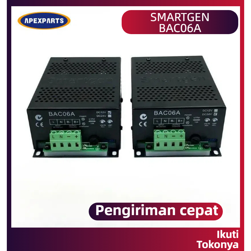 Jual Genuine Battery Charger Smartgen Genset BAC06A 24V 3A/12V 6A | Shopee Indonesia