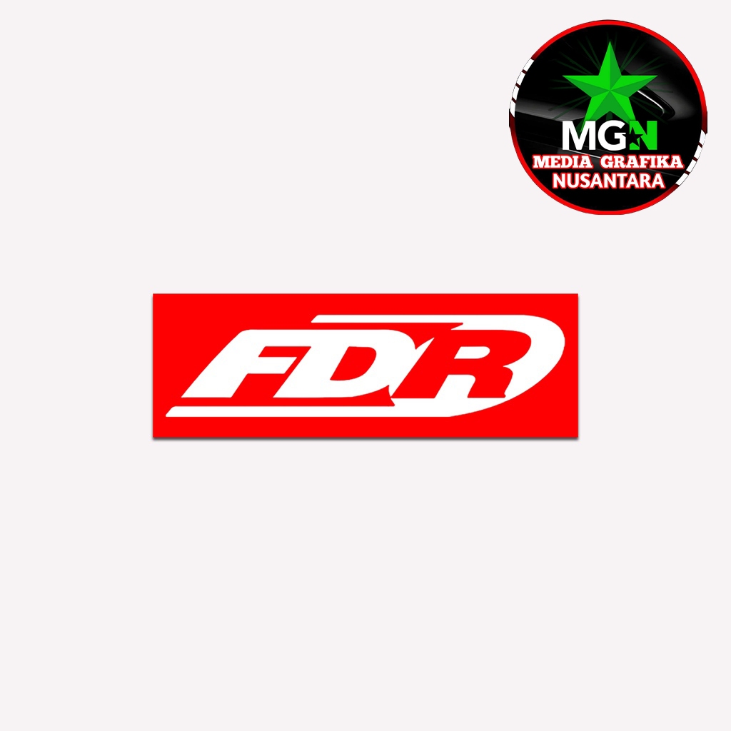 Jual sticker FDR motor /stiker fdr 10 cm / stiker fdr vinyl laminasi ...