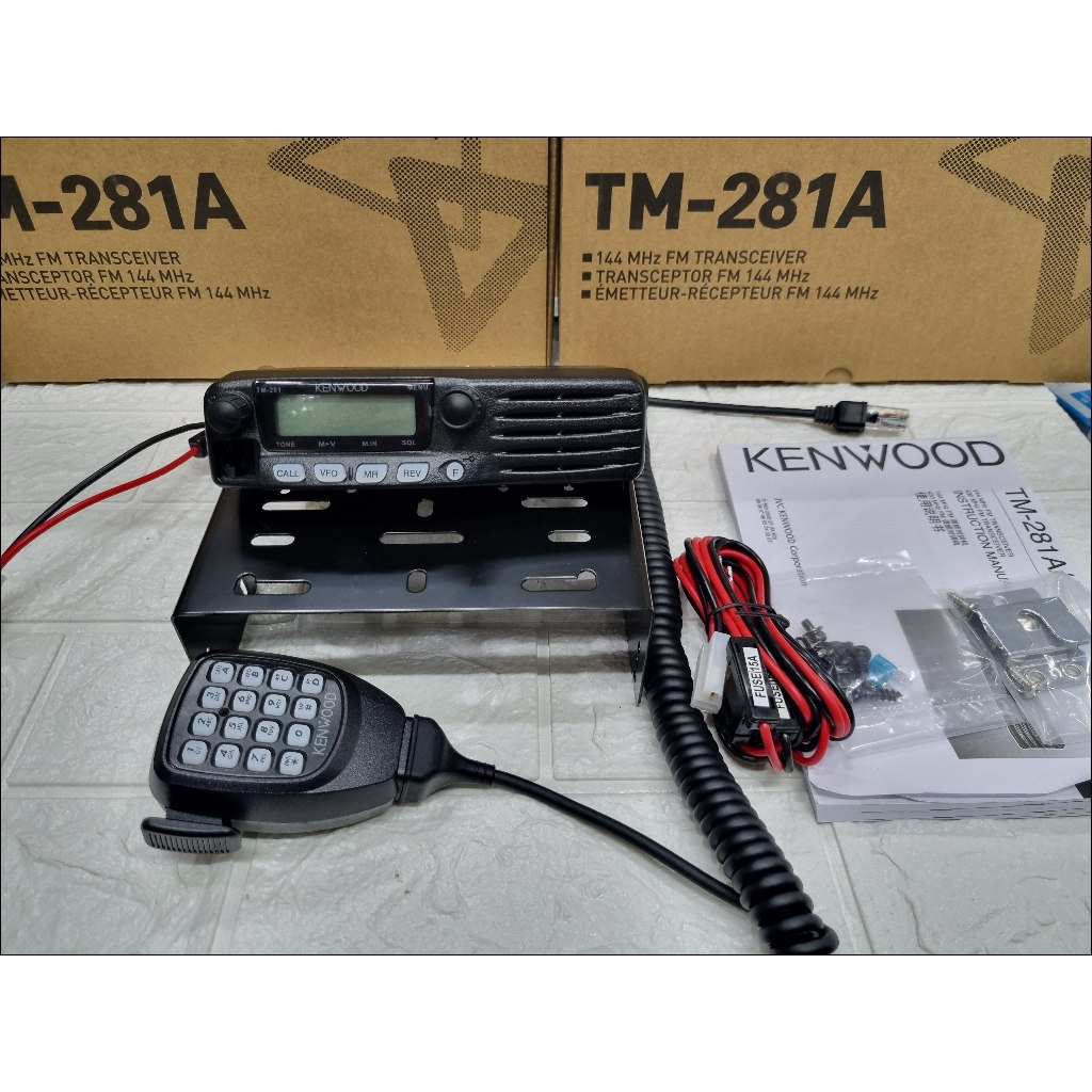 Jual RIG KENWOOD TM281A VHF RADIO BASE RIG MOBIL KENWOOD TM-281 TM 281 VHF | Shopee Indonesia