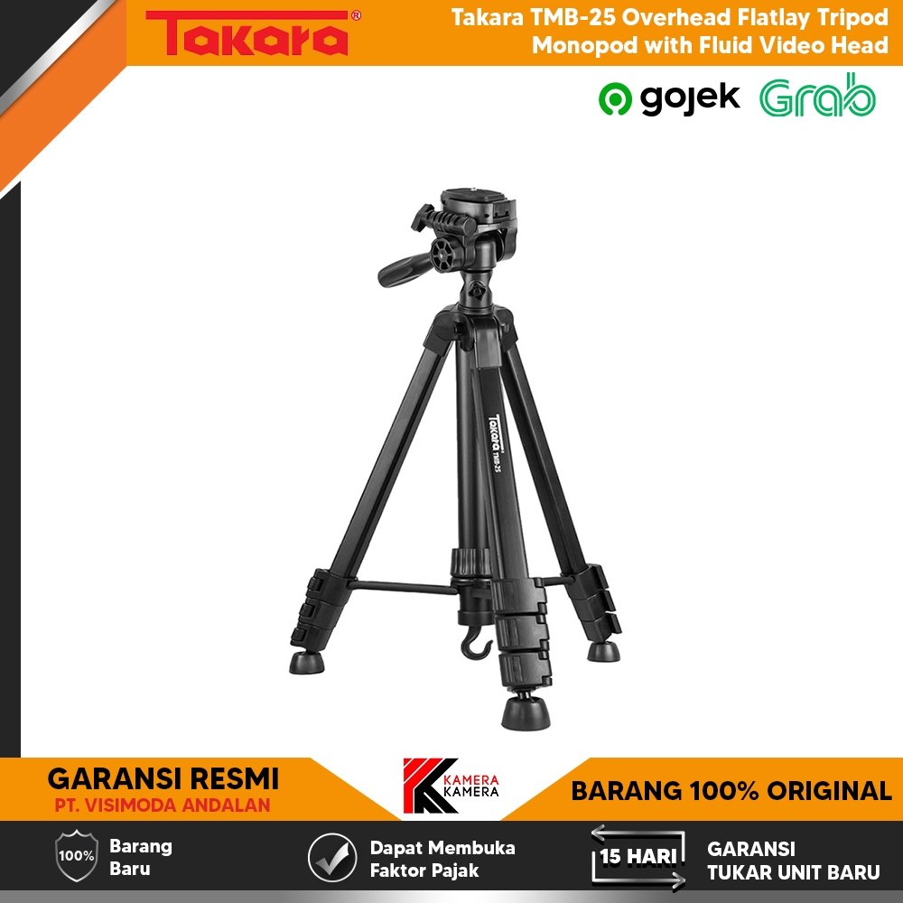 Jual Takara TMB-25 Overhead Flatlay Tripod Monopod with Fluid Video Head | Shopee Indonesia