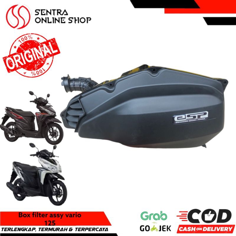 Jual box bok rumah filter udara komplit cover tutup filter vario 125 ...