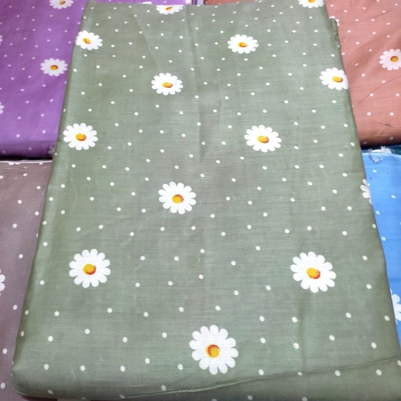 Jual Kain Rayon Santung Motif Bunga Daisy | Shopee Indonesia