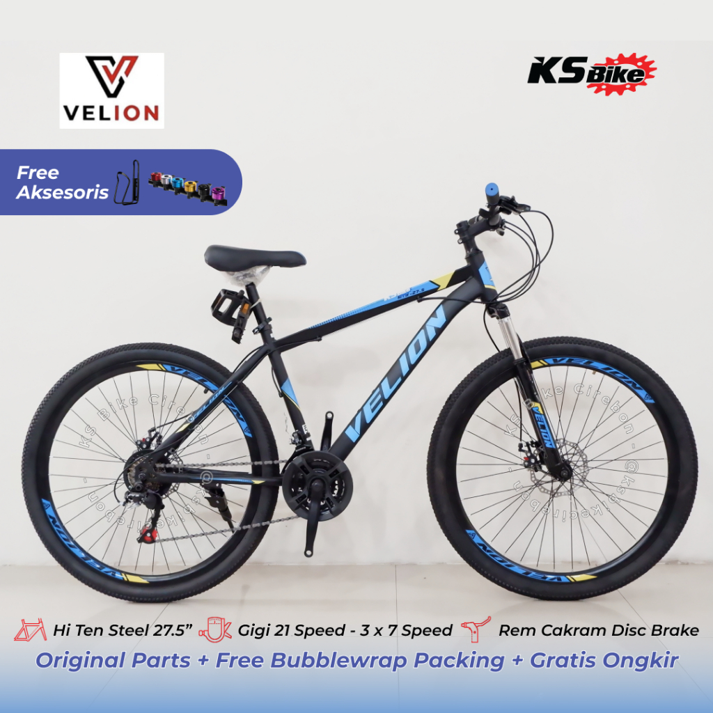 Jual MTB Velion 27.5 Inch Sepeda Gunung Dewasa 7 Speed Rem Cakram Frame ...