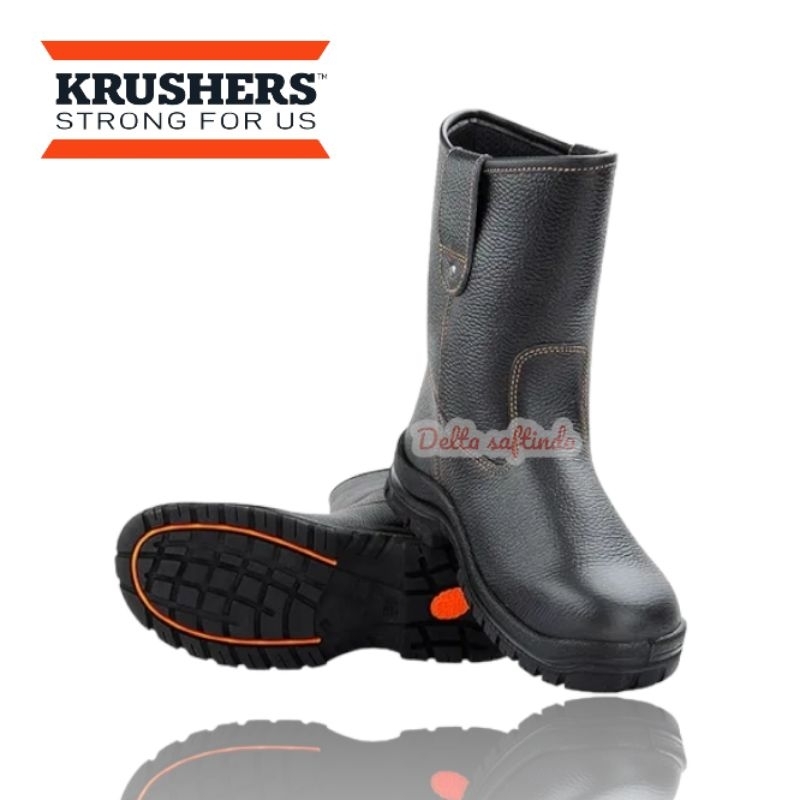 Jual Krushers Texas Sepatu Safety Krushers Texas Black Hitam Original ...