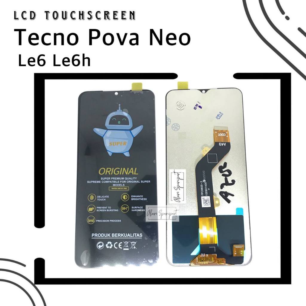Jual LCD TOUCHSCREEN TECNO POVA NEO LE6 LE6H FULLSET | Shopee Indonesia