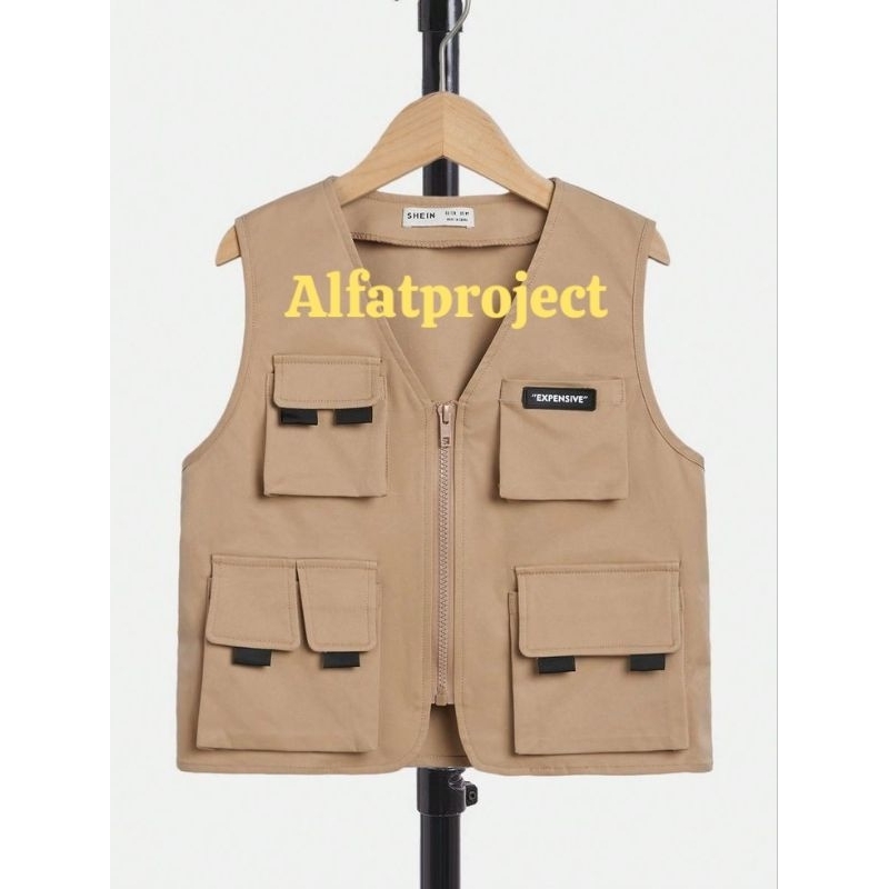 Jual Rompi Vest Cargo Manfinity Adventure Style Basic Premium | Shopee ...