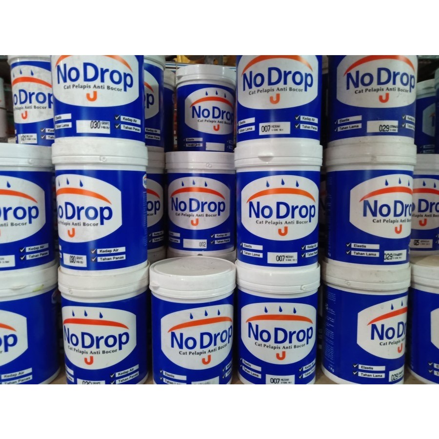 Jual No Drop 1 kg Anti Bocor Waterproofing Cat Anti Kedap Air Nodrop | Shopee Indonesia