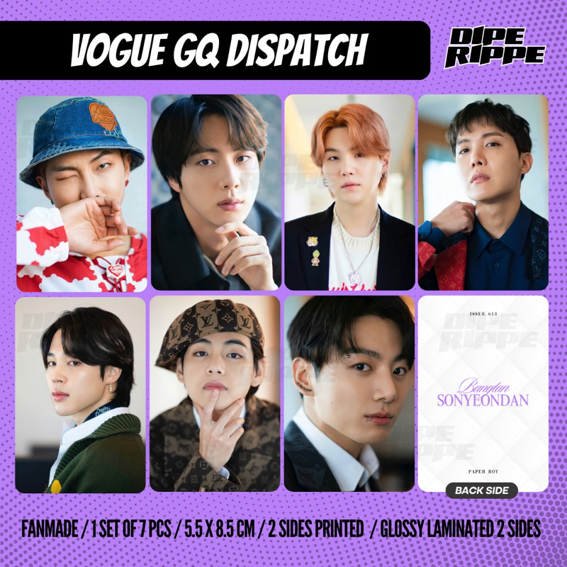 Jual BTS PHOTOCARD - DISPATCH VOGUE GQ MAGAZINE | Shopee Indonesia