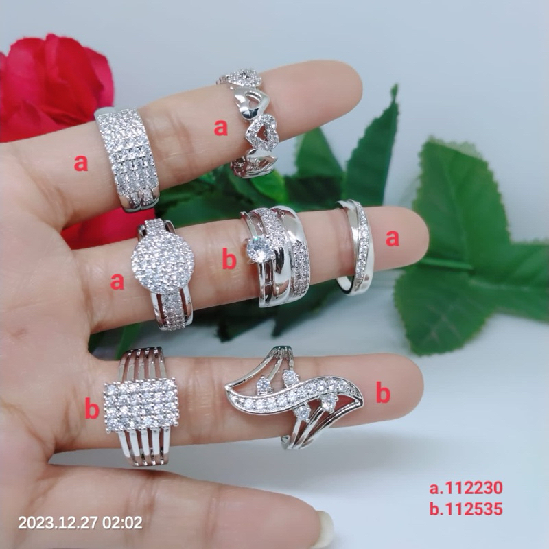 Jual Cincin Silver Dewasa Perhiasan Aksesoris Lapis Emas Tidak Mudah ...