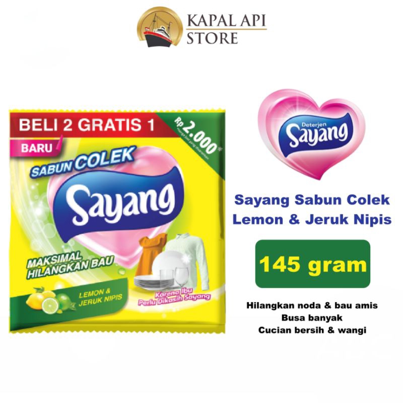 Jual Sabun colek sayang 145 gr / 1 DUS isi 30 pcs | Shopee Indonesia