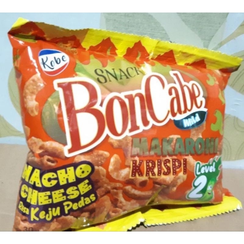 Jual kobe boncabe makaroni krispi 27gram / snack makaroni boncabe ...
