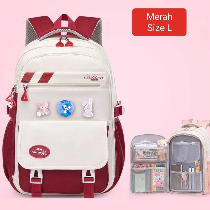 Jual ( zwq ) Tas Ransel Sekolah Anak Perempuan Import / Tas Anti Air / Tas Sekolah Anak SD SMP ...