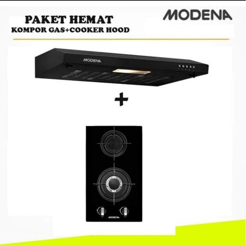 Jual PAKET KOMPOR TANAM GAS MODENA BH 1325 + COOKER HOOD MODENA PX 6001 ...