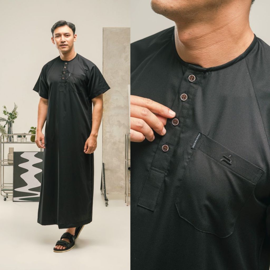 Jual KHOIRUMMAH Jubah Musa Dewasa Baju Gamis Muslim Pria Dewasa Jubah Polos Lengan Pendek ...