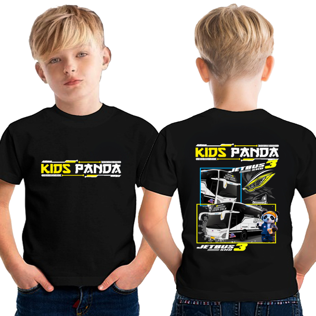 Jual Baju Bis KIDS PANDA JETBUS 3 | Kaos Bus Anak Laki laki Perempuan Usia 1-10 Tahun | Kids ...