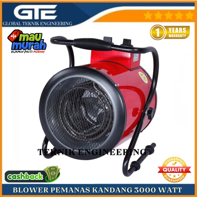 Jual Blower Heater Pemanas Ruangan 3000 watt Blower Pemanas Kandang 3Kw ...