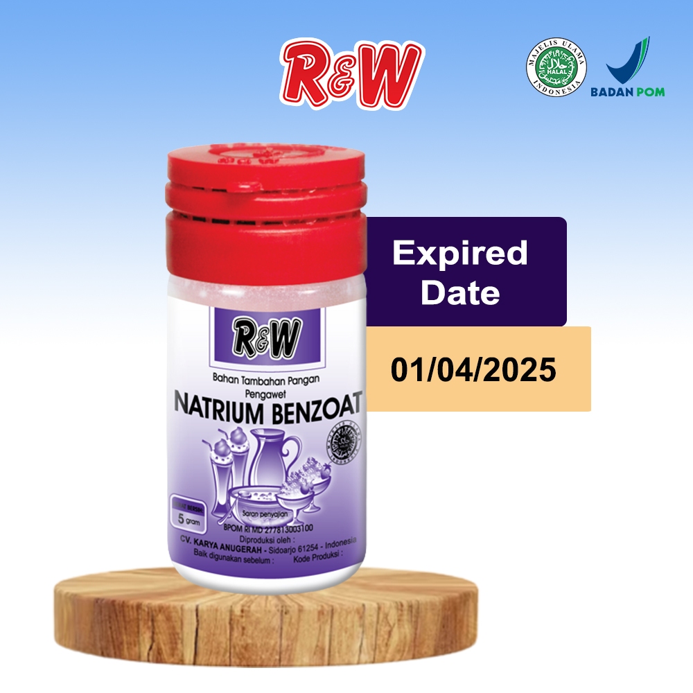 Jual Natrium Benzoat Pengawet Makanan Minuman Rajawali R&W RW 5 g ...