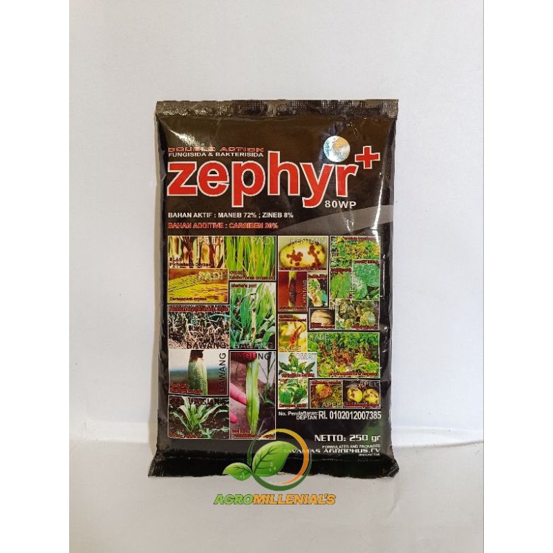Jual ZEPHYR+ 80WP double action fungisida & bakterisida Bahan aktif ...