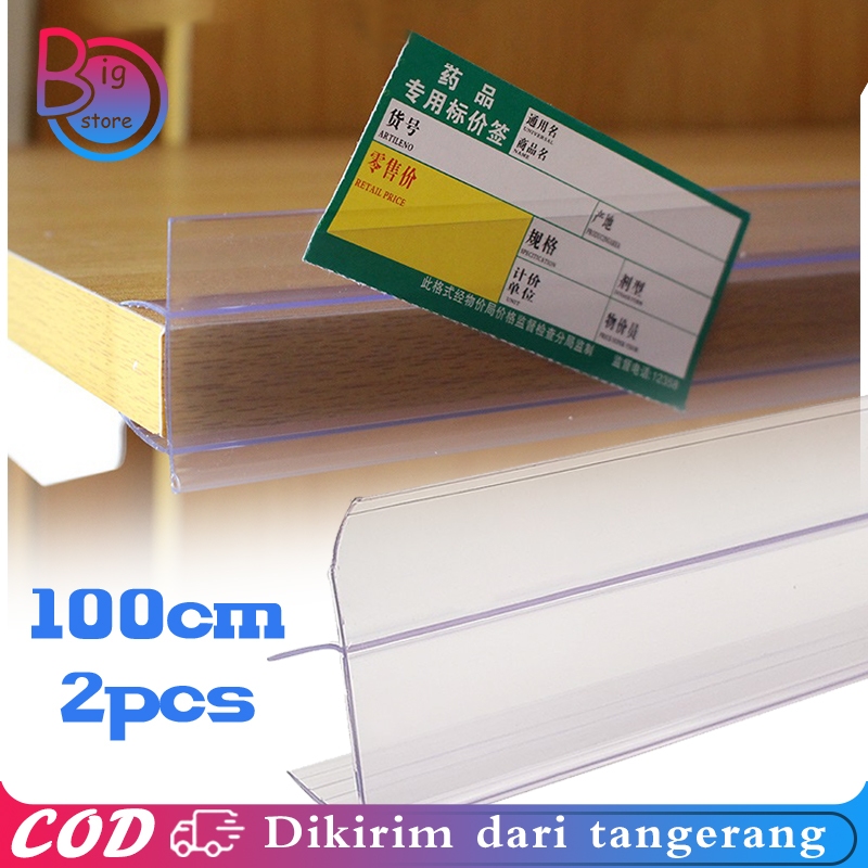 Jual Isi 2pcs Price Rail Rak Minimarket 1 Meter Lis Harga Minimarket ...