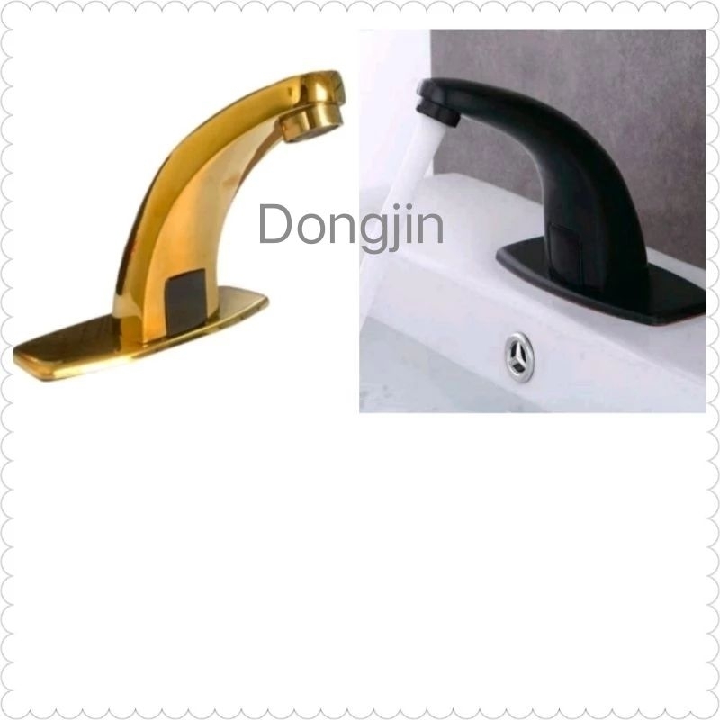 Jual Kran Wastafel Sensor Black // Kran Air // Kran Automatic Hitam ...