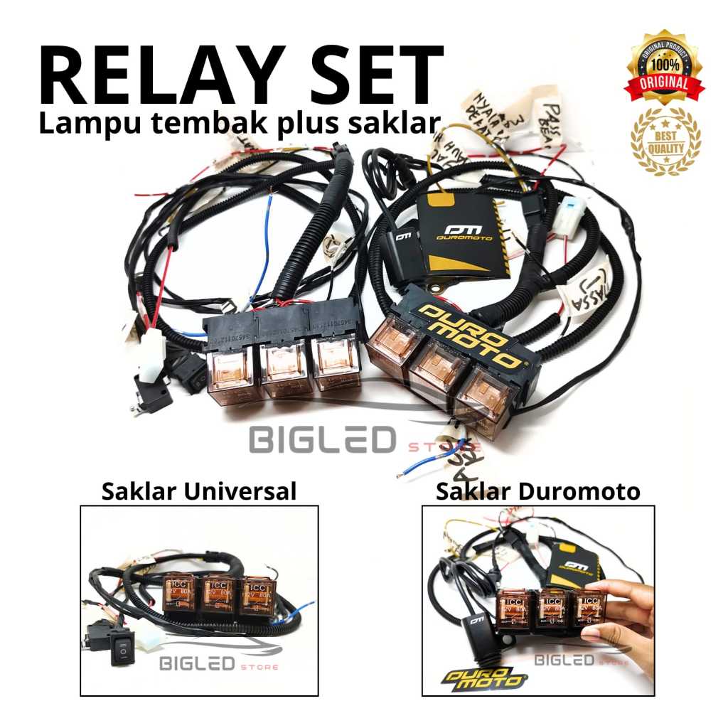 Jual RELAY SETT PLUS SAKLAR ORI DUROMOTO P2 | Shopee Indonesia