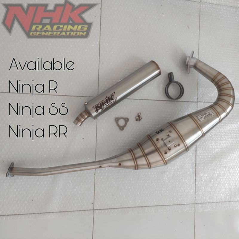 Jual KNALPOT NINJA R RR SS 150 NHK ORIGINAL CHAMBER 40 CM SUARA KERING FULLSTAINLESS | Shopee ...