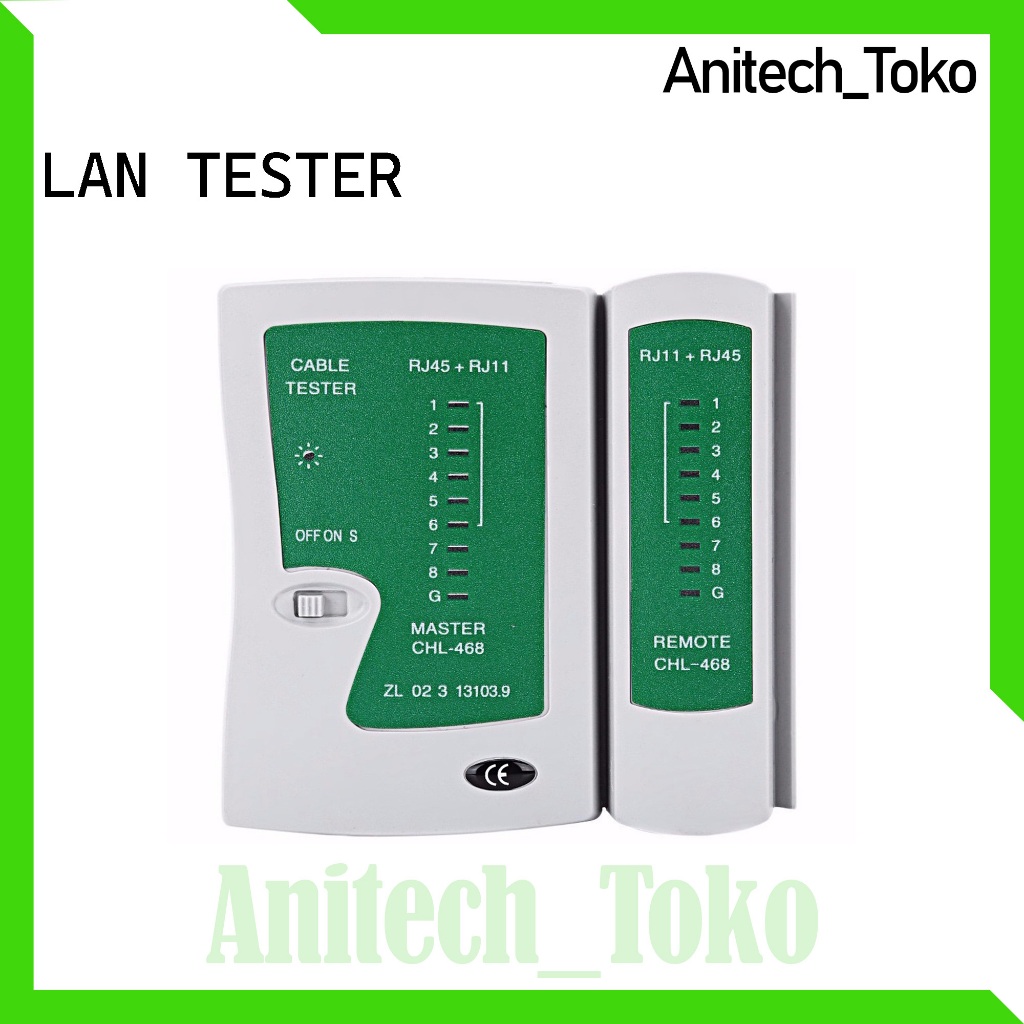 Jual [anitech toko] Lan tester alat penguji kabel Lan RJ45 RJ11 Lan ...