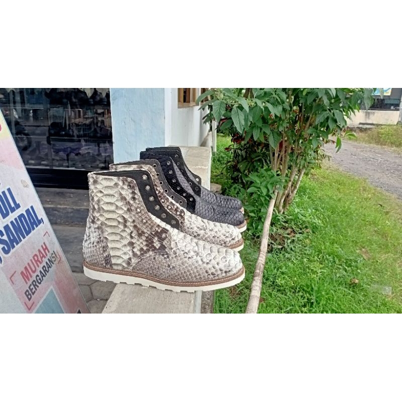 Jual Boot Exotic Kulit Ular Asli | Shopee Indonesia