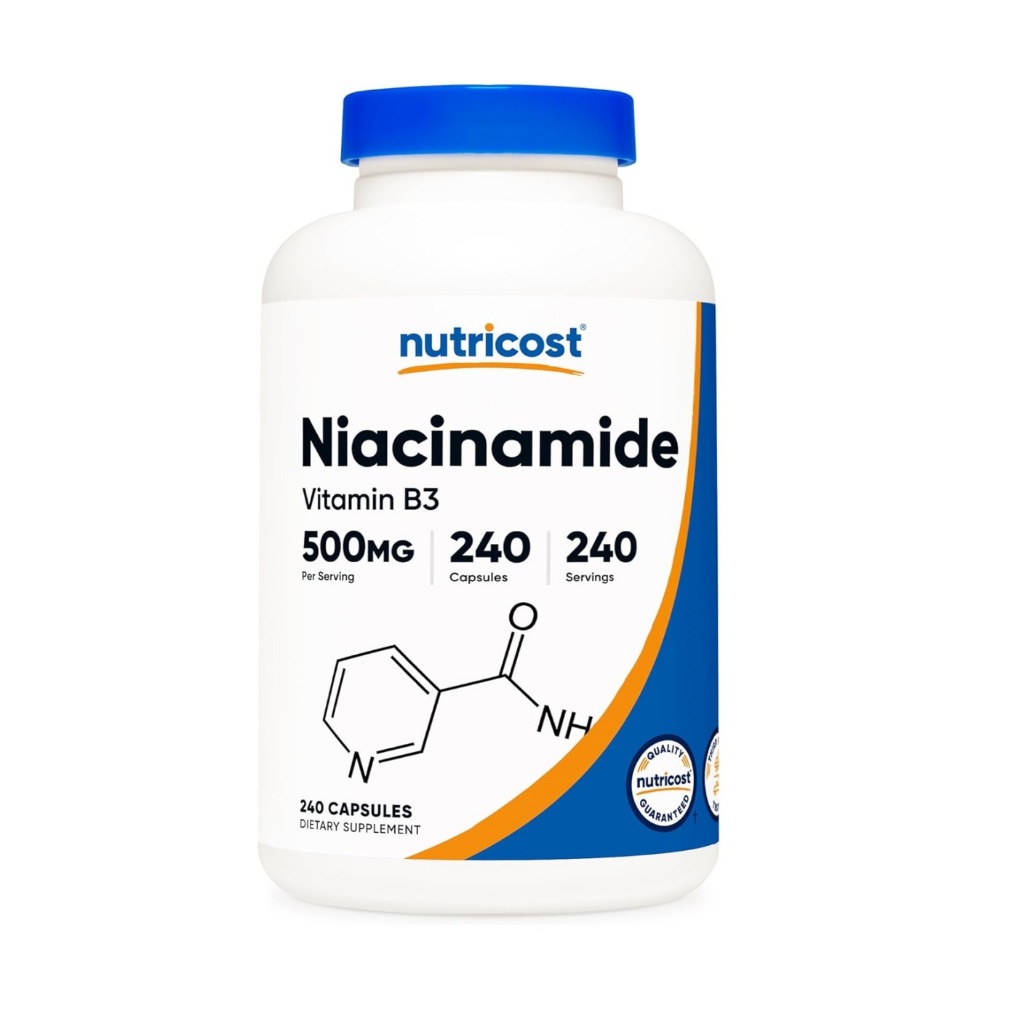 Jual Nutricost Niacinamide Vitamin B3 500mg Suplemen Energi dan Kulit 240 Capsules | Shopee ...