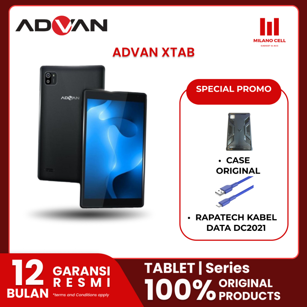 Jual Advan XTAB 4/64GB | 8 inci | T310 Quadcore | Tablet Android 13 ...