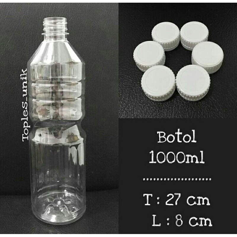 Jual [60pcs] Botol plastik 1 liter | Shopee Indonesia