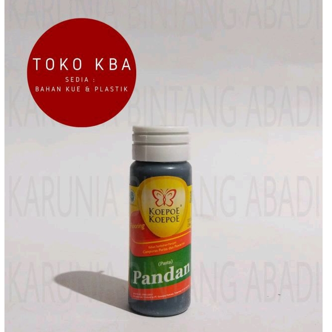 Jual Perisa Pasta Makanan Koepoe Koepoe Flavoring 25 ml ( Pandan ...