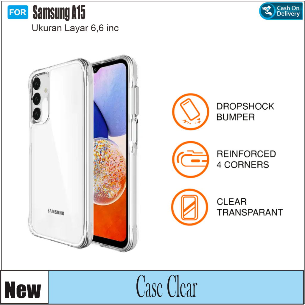 Jual Clear Case Samsung A15 4G A15 5G Casing Cover TPU Transparant ...