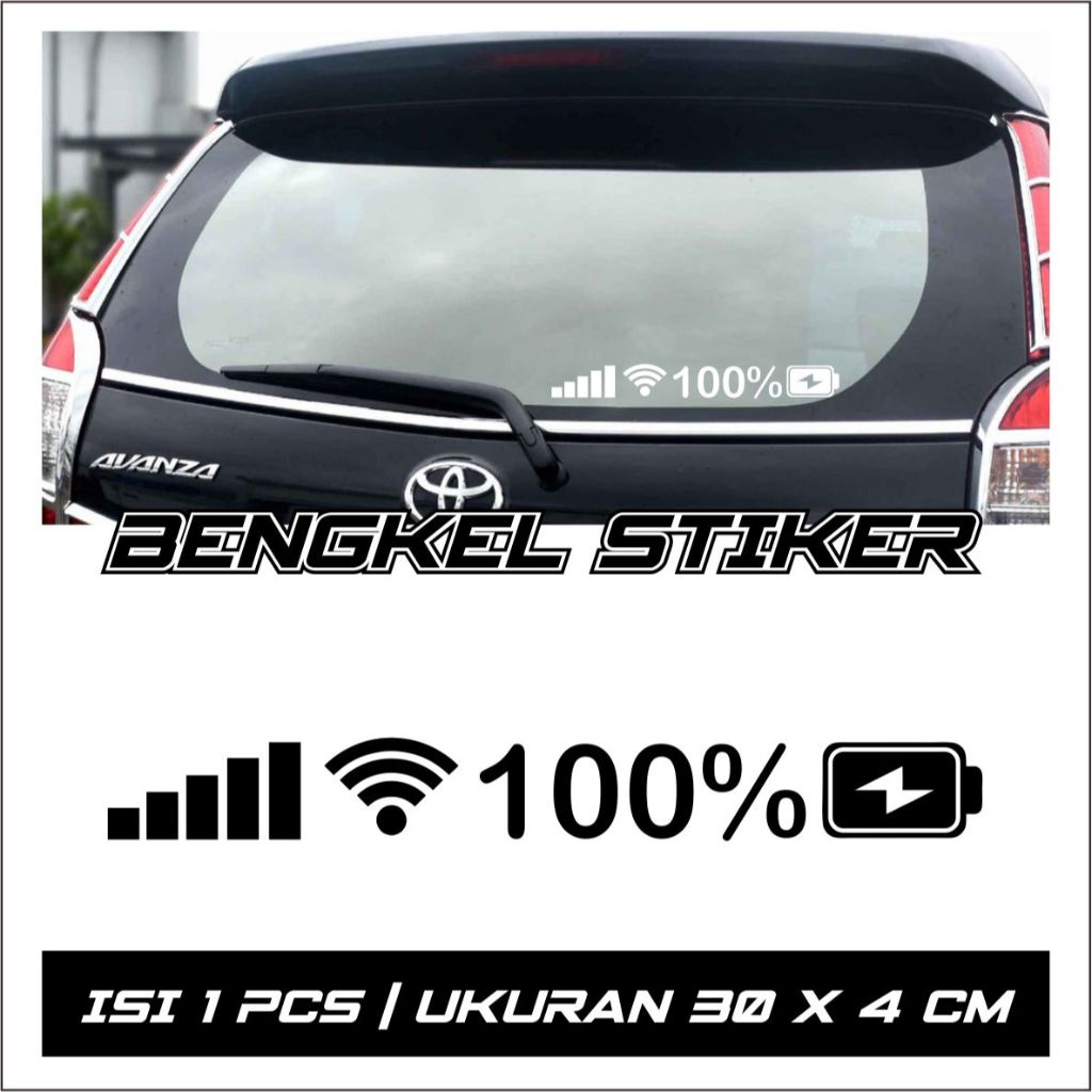 Jual Stiker Sinyal 30 Cm Cutting Sticker Keren Viral Bahan Hologram ...
