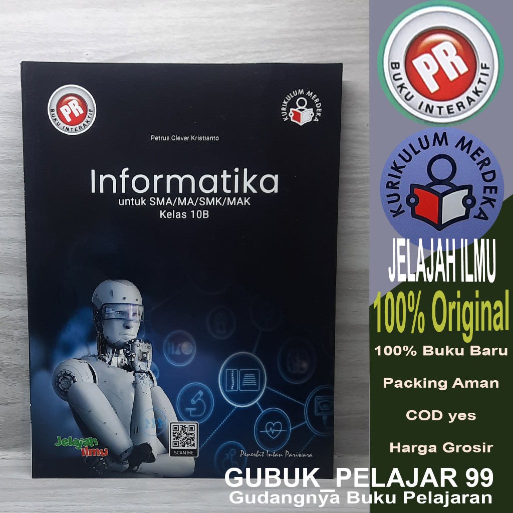 Jual Buku Interaktif PR INFORMATIKA 10B Kelas 10 Semester 2 SMA/MA Kurikulum Merdeka Penerbit ...