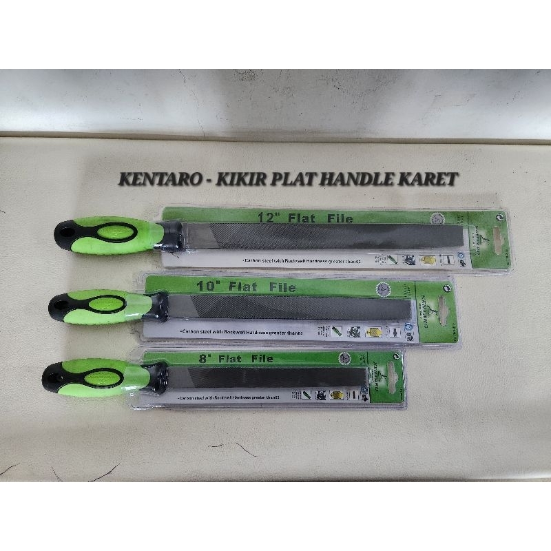 Jual KENTARO Kikir Plat Gepeng 8" 10" 12" Gagang Fiber Flat Type / Alat ...