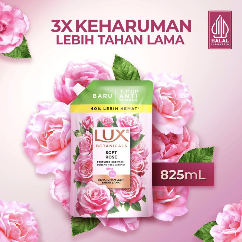 Jual Lux Botanicals Body wash Sakura Bloom with Vitamin C essence 825ml/800ml | Shopee Indonesia