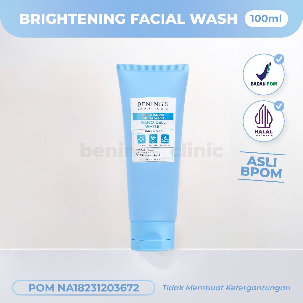 Jual Facial Wash Acne Brightening Exclusive Bening's skincare / bening ...