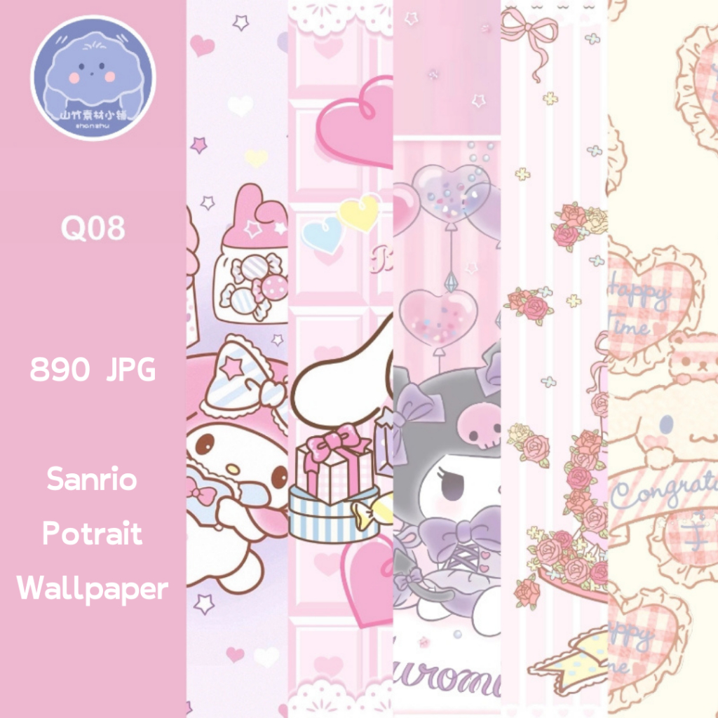Jual Wallpaper for handphone ios android --- Sanrio Potrait Background ...
