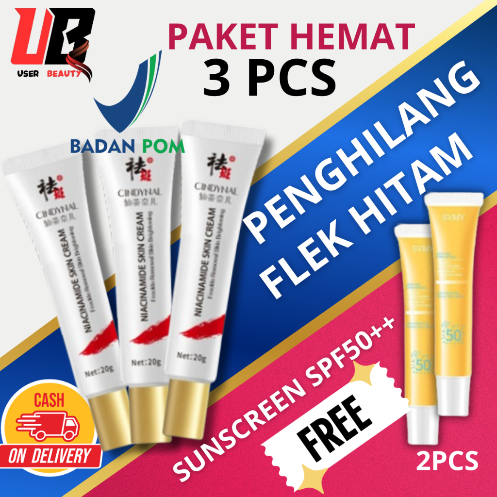 Jual BPOM Cindynal Niacinamide Krim Penghilang Flek Hitam Melasma Bintik Noda Dan Darkspot ...