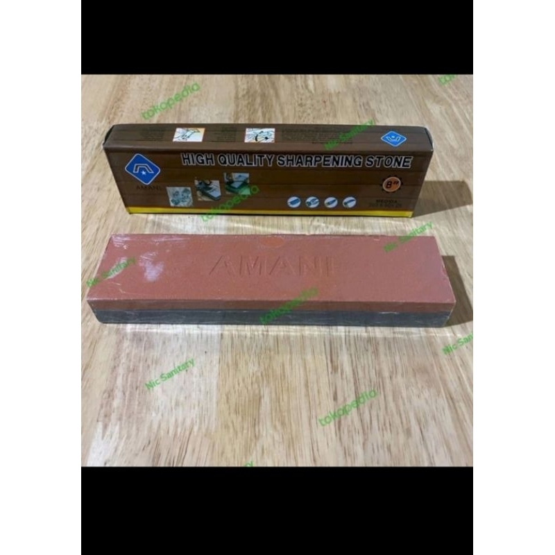 Jual Batu asah asahan PANJANG 8" inch AMANI batu asah pisau 8" (20cm ...